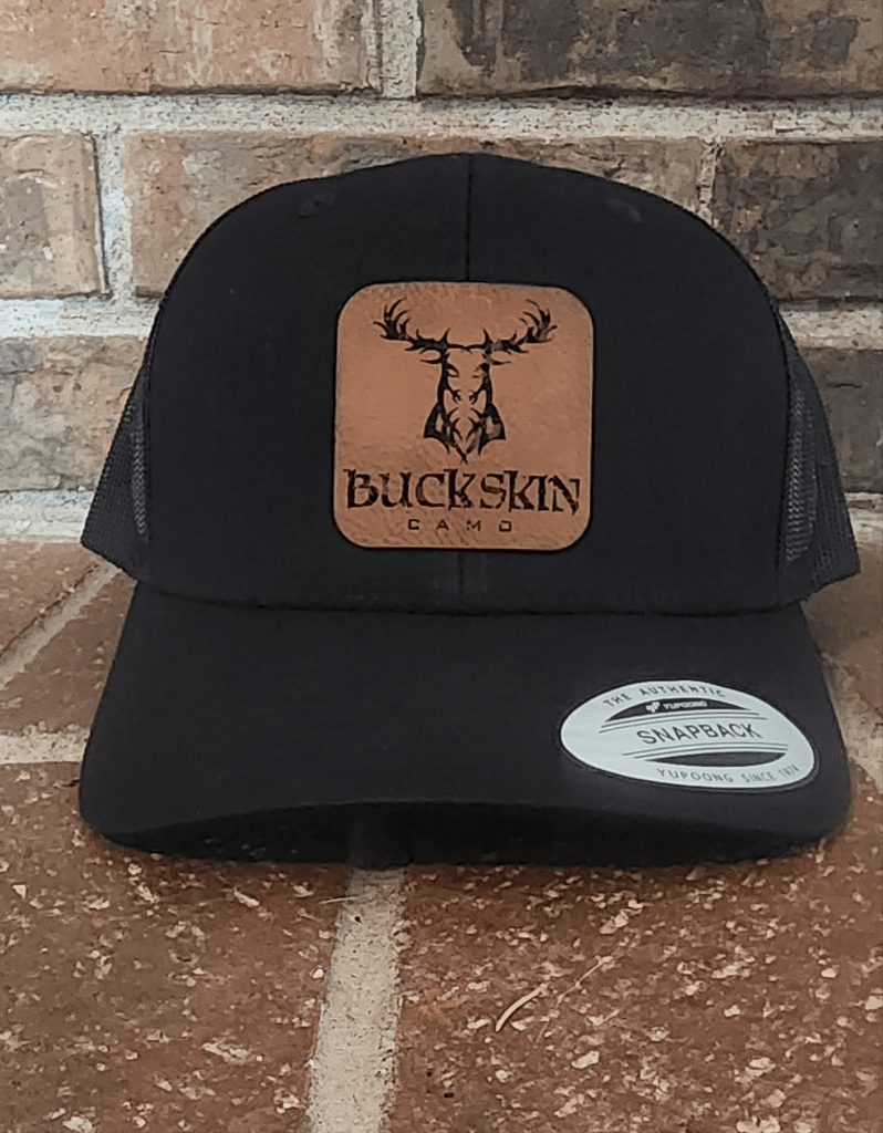 Black or Orange Logo Hats – Buckskin Camo